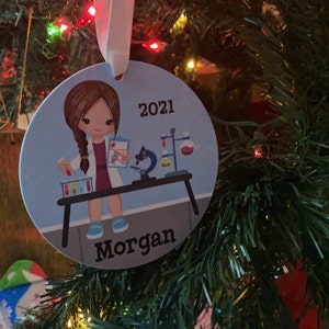 Personalized Girls Art Class Artist Ornament Keepsake Custom | Etsy