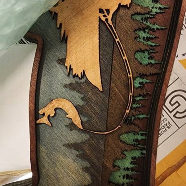 Fish Layered 3D Art Decor, Fathers Day Gift, Man Cave Decor, Fishing ...