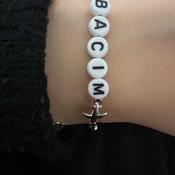 Personalizable Letter Bracelet With Heart - Perfect Gift for Valentine ...