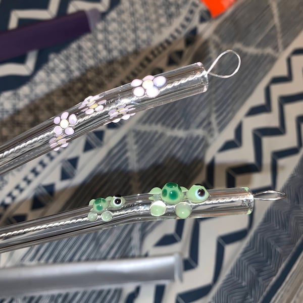 Turtle Glass Drinking Straw - Etsy