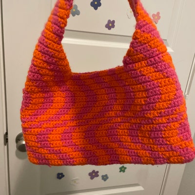 Wavy Psychedelic Tote Bag Crochet Pattern - Etsy