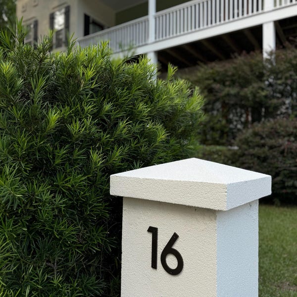 Sea Foam Powder Coated Aluminum Numbers With Matching Screws - Etsy