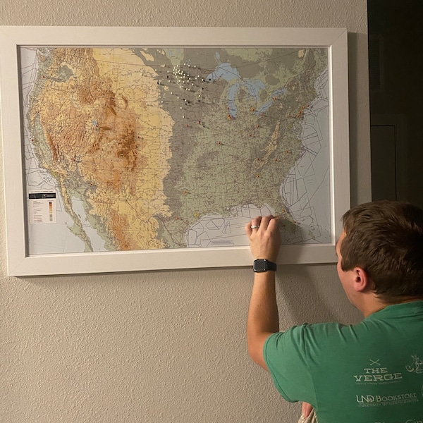 Personalized Pilot's USA VFR Map - Aviator's Map to Chart Your Flights ...
