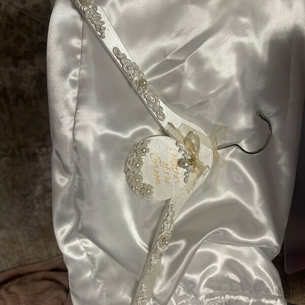 Elegant Black and White Dress Hanger, Black Wedding Dress Hanger ...