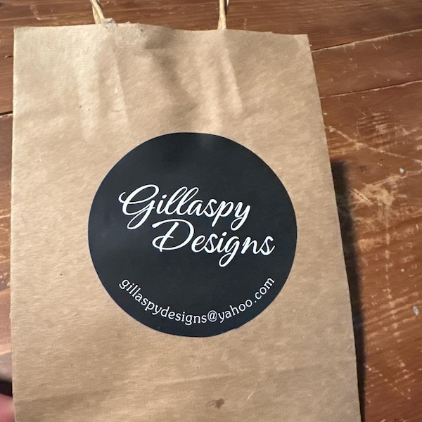 CUSTOM ROUND LABELS, White Sticker, Etsy Shop Product Packaging, Circle ...