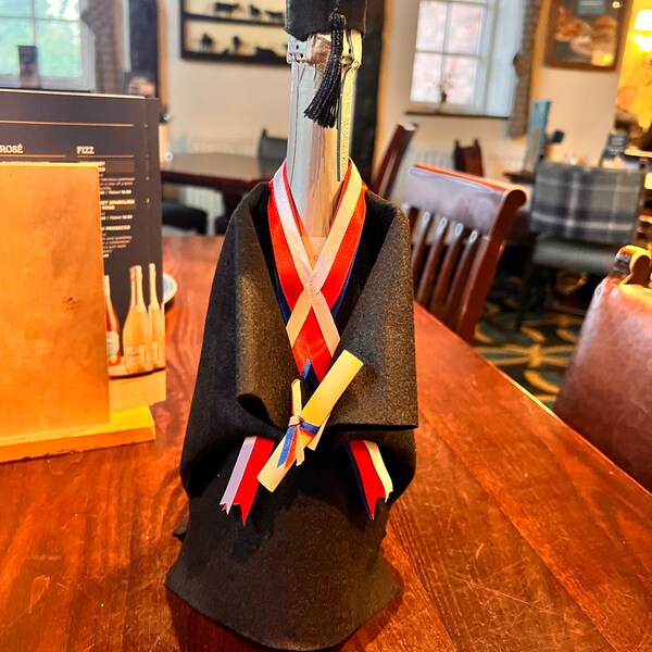 Graduation Bottle Cover Set. Grad Gift for Him / Grad Gift for Her ...