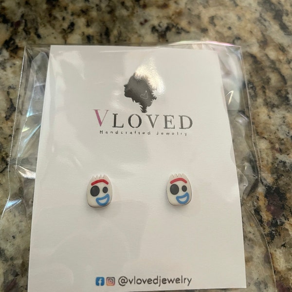 Forky Inspired Earrings, Disney Jewelry, Disney Earrings, Disney ...