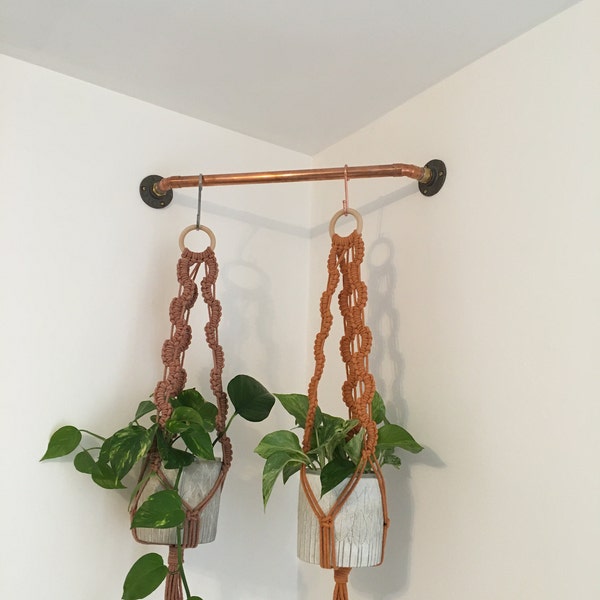 Copper Pipe Rail (with Cast Iron Brackets) - Etsy