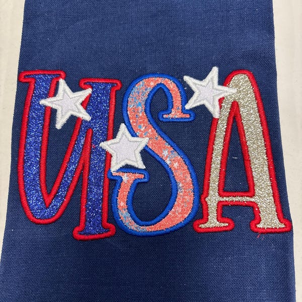 Varsity Applique K Satin Stitch Embroidery Design Kentucky KY Five ...