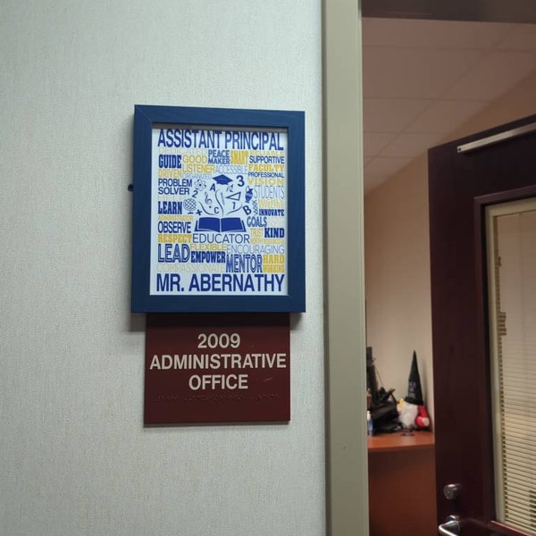 Personalized Principal Poster, Educator Gift, Gift for School Principal ...