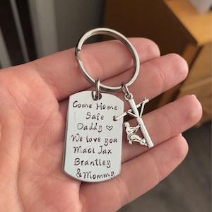 Personalized Lineman Keychain Lineman Be Safe Keychain | Etsy