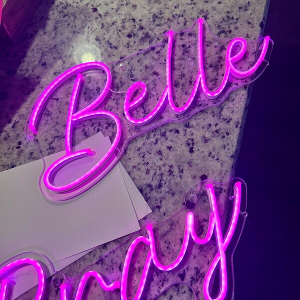 Custom Aesthetic Wedding Sign, Custom Neon Sign, LED Light Sign, Room ...