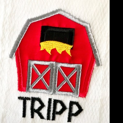 Barn Applique Design. Barn Embroidery Design. Embroidery Design Barn ...