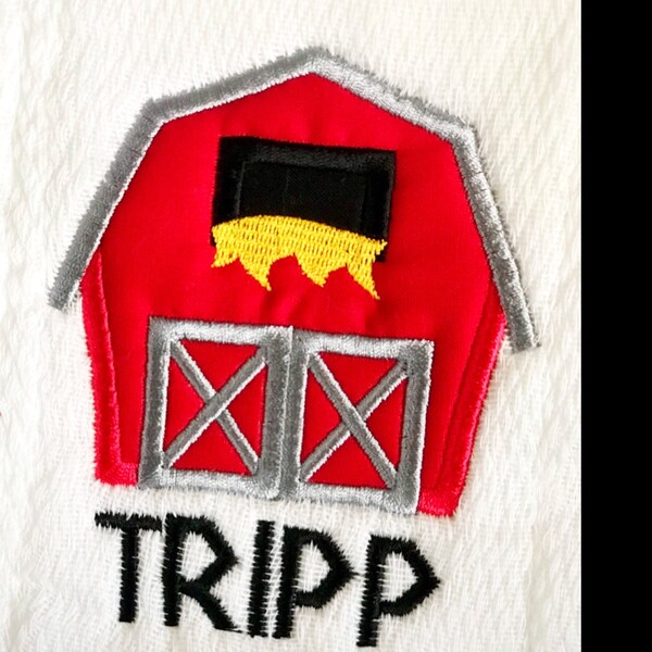 Barn Applique Design. Barn Embroidery Design. Embroidery Design Barn ...