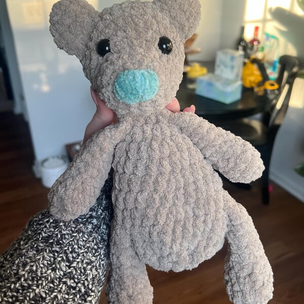 Jr. Bear the Bear Snuggler - Crochet Pattern, Bear Pattern, Crochet ...
