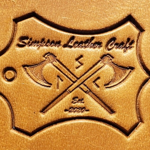 Custom Leather Stamps Handle Included Made in USA 3/8 Thick Brass - Etsy