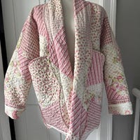 Taffy Pull Bow Quilt Throw / Modern Patchwork Colorful Quilt / Handmade ...