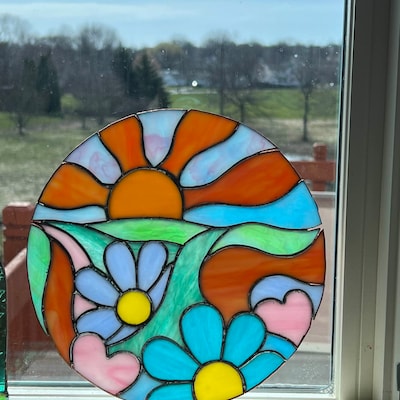 Crystal Abstract Stained Glass Pattern PDF Digital File - Etsy