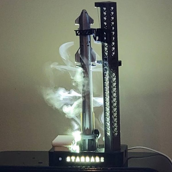 3D Printed Venting Starship Rocket - A Desktop Model of Spacex's ...