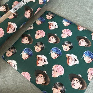 BTS Member Wrapping Paper Bundle BTS Member Gift Wrap Bundle BTS Member ...