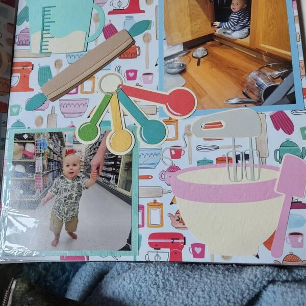 Handmade Paper Die Cut TOOL BOX & TOOLS Scrapbook Page Embellishments ...