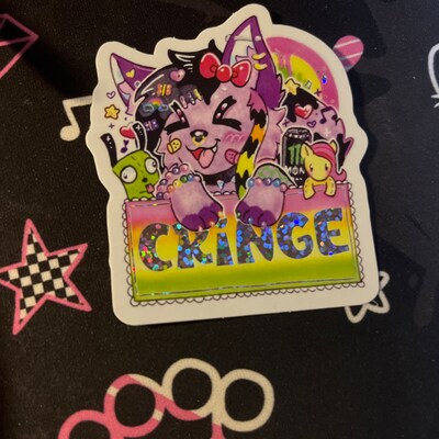 Glitter Sticker Sparkle Furry CRINGE for Furries, Sparklefurs, Therians ...