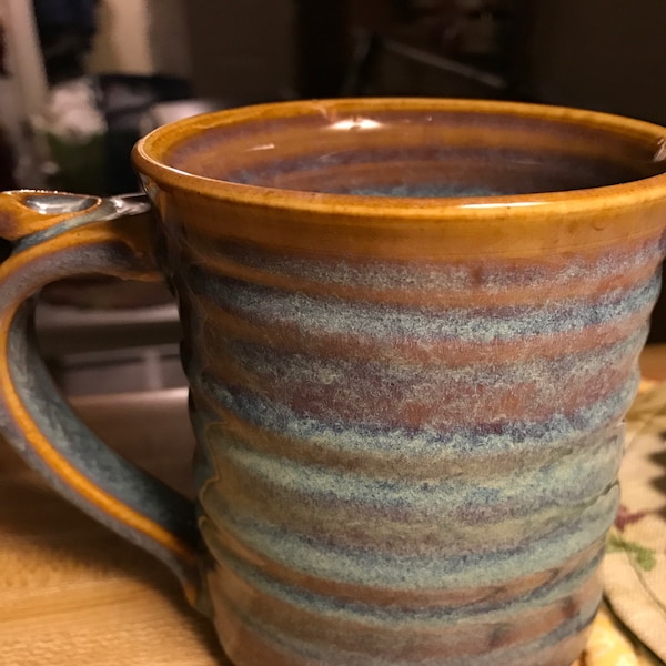 Large (16-ounce) Stoneware Mug for Coffee or Tea in Opal**ready TO SHIP ...