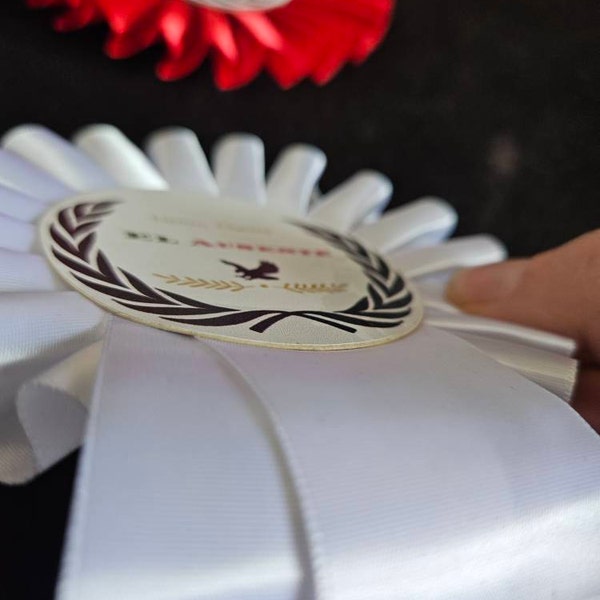 Custom Award Ribbon Rosette, Personalized Gift, Personalized Ribbon ...