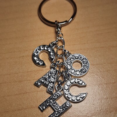 Dangle Letter Charms, Rhinestone Charms, Initial Charms, Bracelet ...