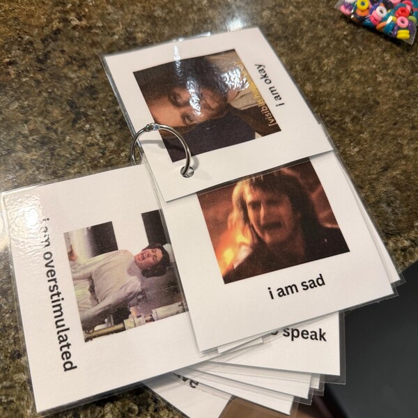 Custom Themed Set of Communication Cards (AAC, Nonverbal Aid, Autism ...