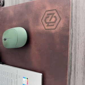 Leather Desk Mat, Custom Desk Pad, Extra Large Desk Mat, Personalized ...