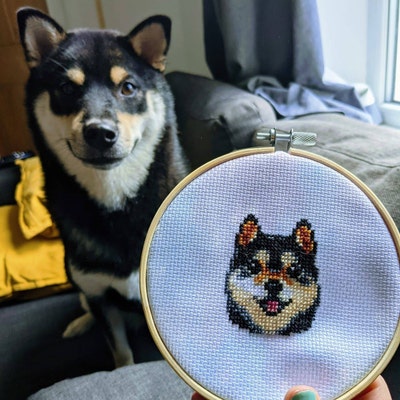 Black and Tan Shiba Inu Cross Stitch Pattern PDF Bundle Black and Tan ...