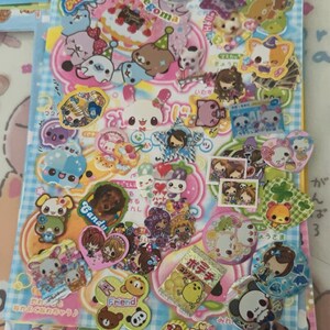Rare 71-piece Kawaii trend Mix Themed Japanese Sticker Flake Pack by ...
