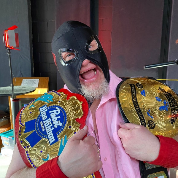 Pabst Blue Ribbon Fantasy Football Championship Wrestling Belt With ...