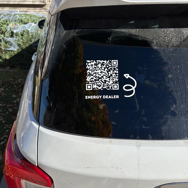 Custom QR Code Decal, Business Decal, Custom QR Code Vinyl Car Decal ...