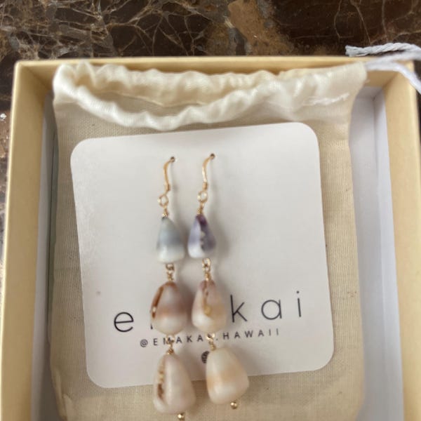 Charm Huggies, Interchangeable Shell, Tahitian Pearl, Pikake Charm ...