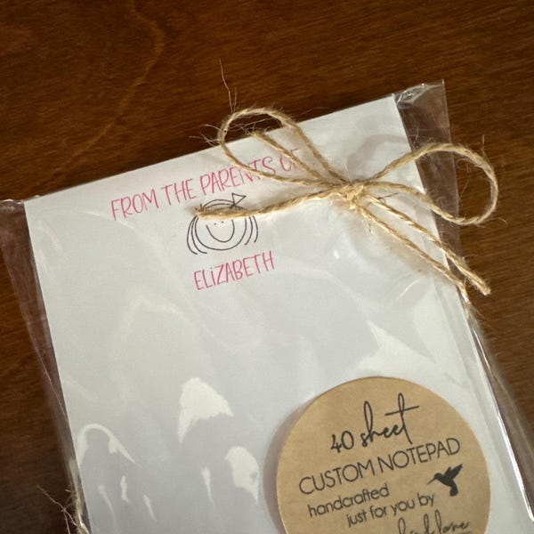 School Secretary Notepad, Personalized Secretary Notepad, Gift for ...