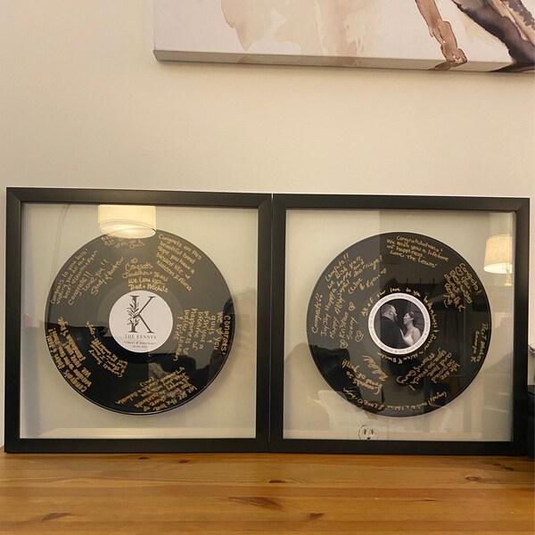 Custom Center Label With Photo for 12 Inch Vinyl Record, Bold Text ...