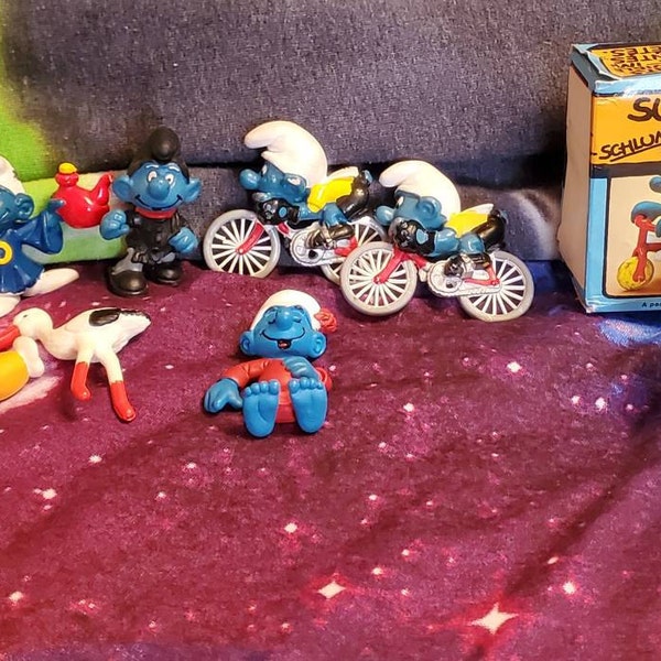 HOBBY-0602 Smurfs Collection- Nice Pre-owned Vintage Peyo Schleich ...