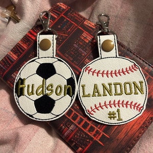 Football Keychain, Football Team, Football Team Bag Tag, Football Bag ...