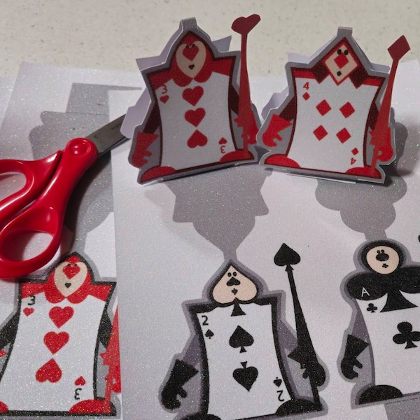 Alice in Wonderland Card Soldier Yard Signs for Party's and Decorations ...