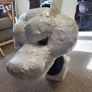 DIGITAL Foam Cat Skull Base for Fursuits PDF Download - Etsy