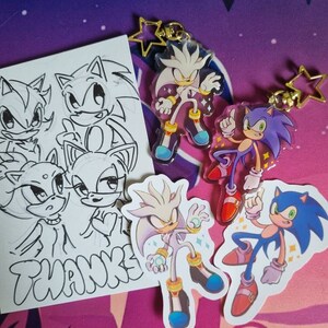 Sonic 3 Acrylic Charms/keychains - Etsy