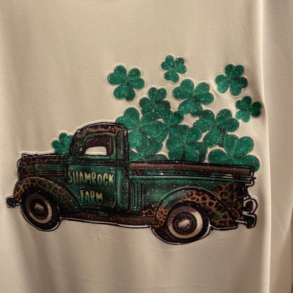 Happy St. Patrick's Day Shamrock Farm Truck Png, Saint Patricks Png, St ...