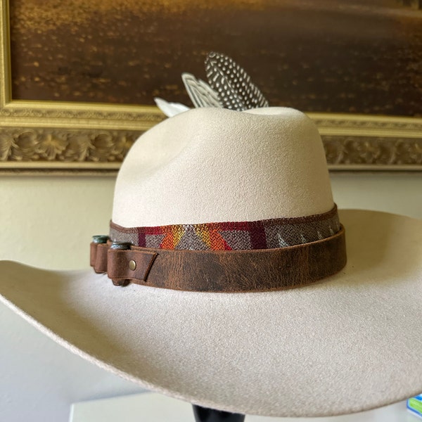 BEST SELLER Pnw Oregon Wool Cowboy Hat Bands- Handmade-nfr-cowgirl ...