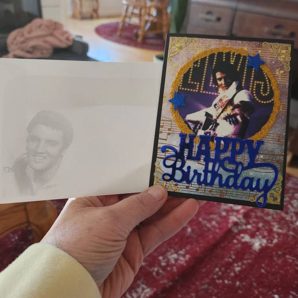 Elvis Birthday Card - Etsy