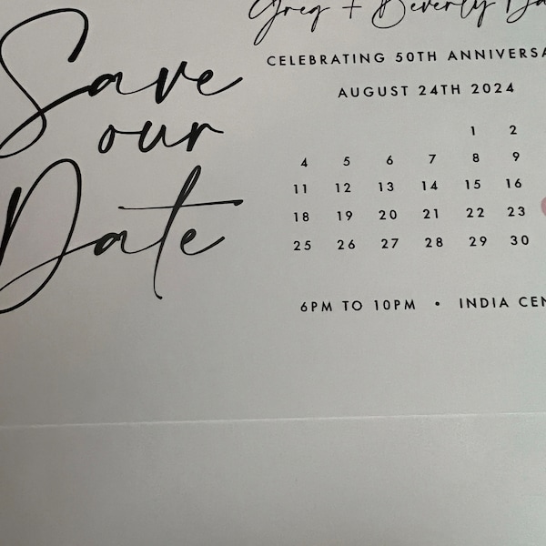 Minimalist White Ink Save the Date Card, Black & White Save the Date ... Minimalist White Ink Save the Date Card, Black & White Save the Date ...