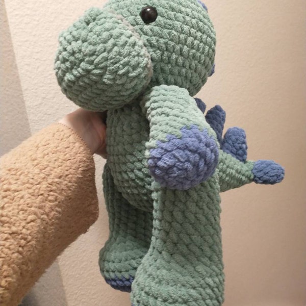 Dino Crochet Pattern, Dinosaur Amigurumi Pattern, Plush Bulky Yarn ...