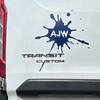 Transit Custom Badge Inlays Insert Back Door Vinyl Graphics Colour ...