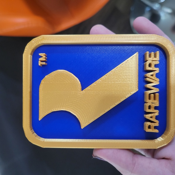 Revised* Rareware Video Game Logo Sign Decoration ~ 4.5x3in (videogame ...